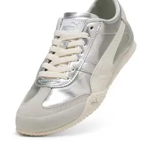 PUMA Bella Ut Leather Sneakers - Silver/white