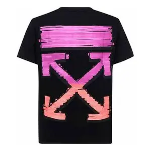Off-White Off-White Short Sleeve Cotton T-Shirt With Arrow Logo Black