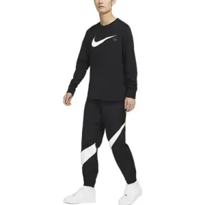 Nike Casual Breathable Lacing Bundle Feet Sports Pants/trousers/joggers Autumn Black - Multi-color