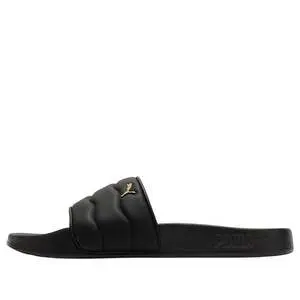 PUMA Lead Cat 2.0 Puffy Metallic Slides - Black