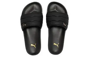 PUMA Lead Cat 2.0 Puffy Metallic Slides - Black