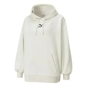 PUMA Classics Oversized Logo Fleece Hoodie - Default Color