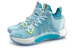 LI-NING Mid-top Athletic Sneakers - Blue/white