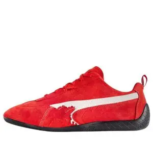 Balenciaga X Puma Speedcat Suede Sneakers - Red/white/black