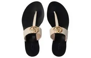 Gucci Thong Sandal With Double G Detail - Default Color