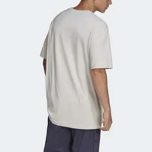 Adidas Originals Logo Printing Round Neck Pullover Short Sleeve White - Multi-color