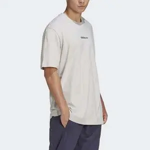 Adidas Originals Logo Printing Round Neck Pullover Short Sleeve White