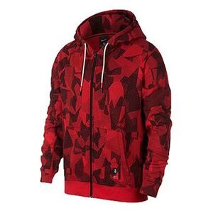 Nike Kyrie Irving Basketball Zip-up Fleece Hoodie - Red