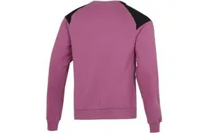 Nike Ss22 Colorblock Logo Printing Round Neck Purple