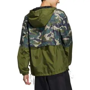 Adidas Hooded Camouflage Print Anorak Jacket