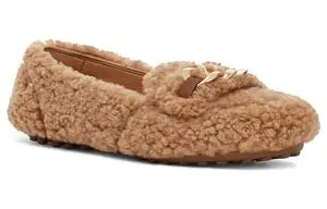 UGG Chain Detail Shearling Loafers - Brown