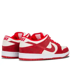 Nike Dunk Low Premium Sneakers - Red/red/white