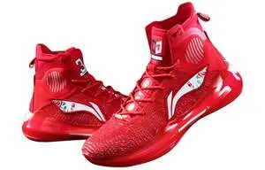 LI-NING Yushuai 13 Premium Hi Athletic Sneakers - Red