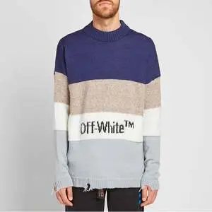 Off-White Multicolor Wool Sweater - Multi-color