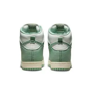 Nike Dunk High 1985 "green Denim" Lace-up Sneakers - White/green
