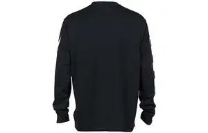 Off-White Ss22 Diag Alphabet Stripe Pattern Pullover Long Sleeves Loose Fit Black T-shirt - Multi-color