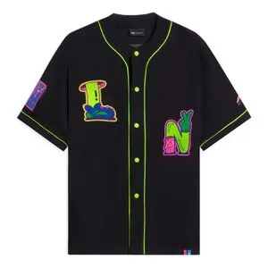 LI-NING X Steven Harrington Graphic Baseball Shirt - Black/multi-color