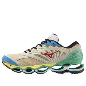 Mizuno Wave Prophecy Ls X Hiroshi Nagai 'city Pop' Sneakers - Beige/green/blue