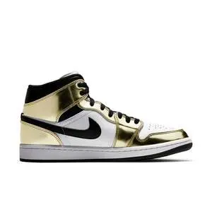 JORDAN 1 Mid Se Metallic Sneakers - Gold