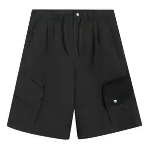 LI-NING Embroidered Logo Shorts - Black