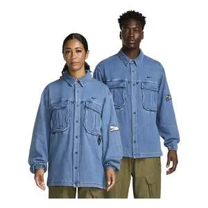 Nike X Nocta Opal Button Down Denim Shirt Asia Sizing - Blue Denim