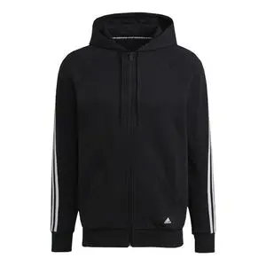 Adidas Long Sleeve Hooded Zip Jacket - Black