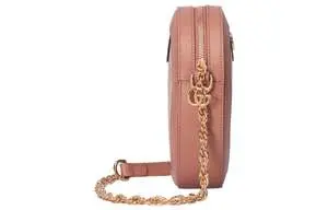 Gucci Ophidia Gg Mini Round Shoulder Bag - Pink