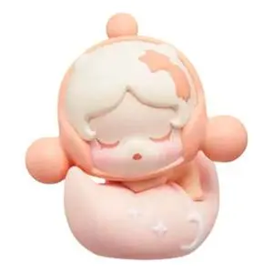 POP MART Pop Bean Goodnight, Night Sky Series Figure 'skullpanda Lie On Moonship - Multi-color