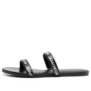 Balenciaga Logo Sandals - Black/white