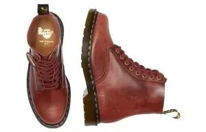 Dr. Martens 1460 Pascal Made In England Denver Leather Lace Up Boots