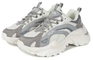 FILA Low Top Athletic Sneakers - White/grey