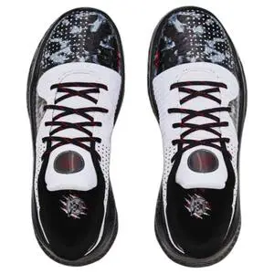 Under Armour Curry 4 Low Flotro Davidson Sneakers - Black/white/red