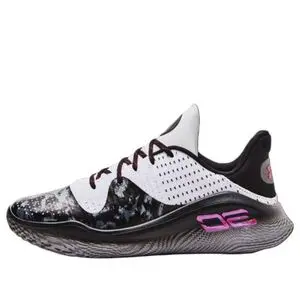 Under Armour Curry 4 Low Flotro Davidson Sneakers - Black/white/red