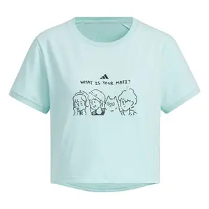 Adidas Graphic Crop T-shirt - Teal/black