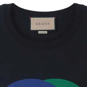 Gucci Round Gg Print Cotton T-shirt