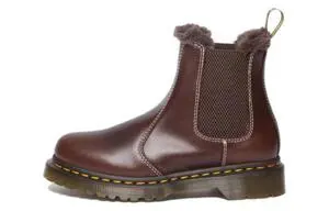 Dr. Martens 2976 Leonore Faux Fur Lined Chelsea Boots - Dark Brown