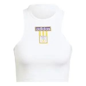 Adidas Adibreak Cropped Tank Top - White