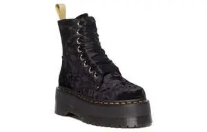 Dr. Martens Vegan Jadon Max Crushed Velvet Platform Boots