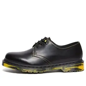 Dr. Martens 1461 Marbled Sole Leather Oxford Shoes - Black