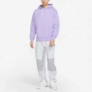 Nike Logo Embroidered Fleece Lined Hoodie