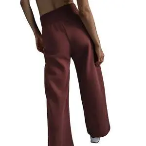 Nike Wide Leg Drawstring Pants - Brown/black