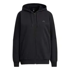 Adidas Word Fleece Full Zip Hoodie - Black