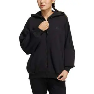 Adidas Word Fleece Full Zip Hoodie - Black