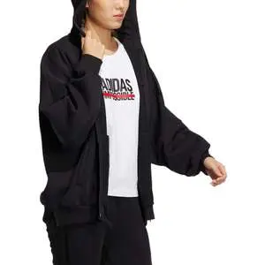 Adidas Word Fleece Full Zip Hoodie - Black