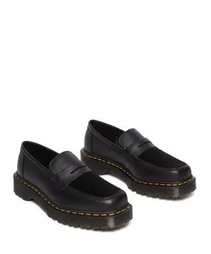 Dr. Martens Penton Bex Square Toe Hair-on & Leather Loafers