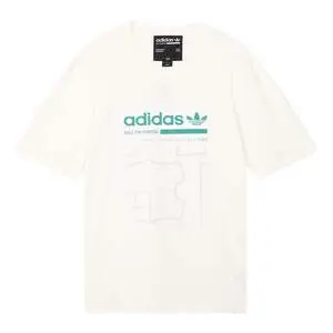 Adidas Originals Graphic Tee Logo Printing Short Sleeve - White