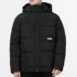PUMA Hooded Down Jacket With Loose Fit