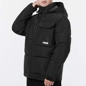 PUMA Hooded Down Jacket With Loose Fit