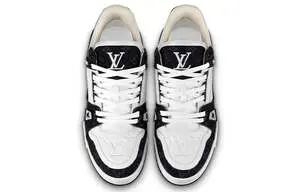 LOUIS VUITTON Trainer High Top Sneakers - White/black
