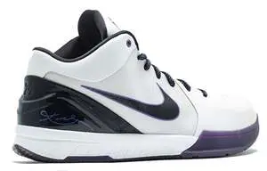 Nike Zoom Kobe 4 Low Top Sneakers - White/black/purple